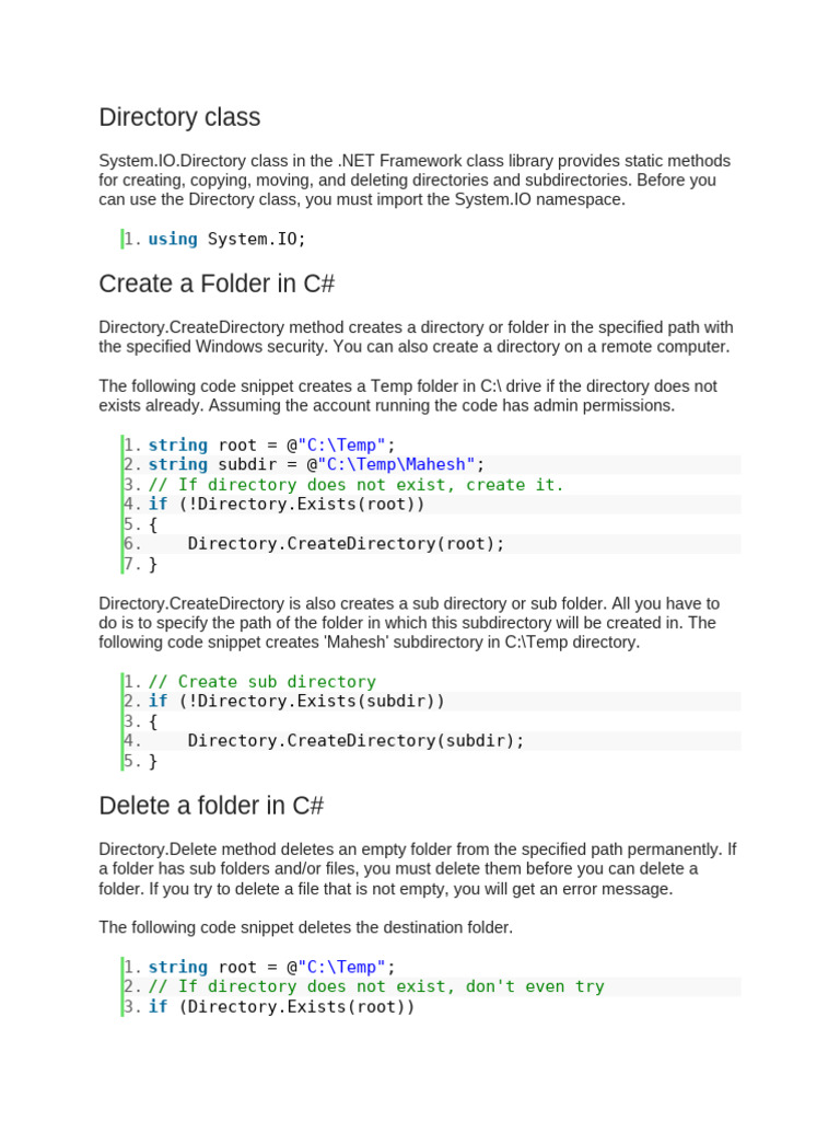 Directory Class Pdf Directory Computing Computer File