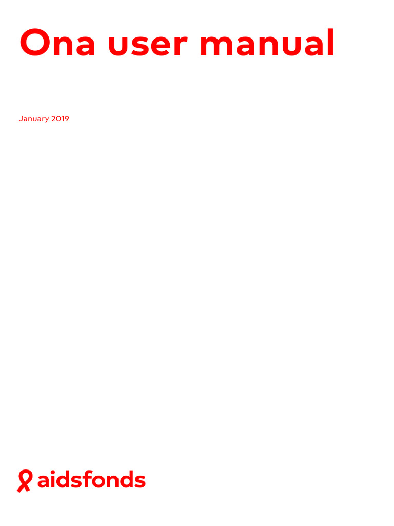 Ona User Manual for Data Collection | PDF | Microsoft Excel | Annotation