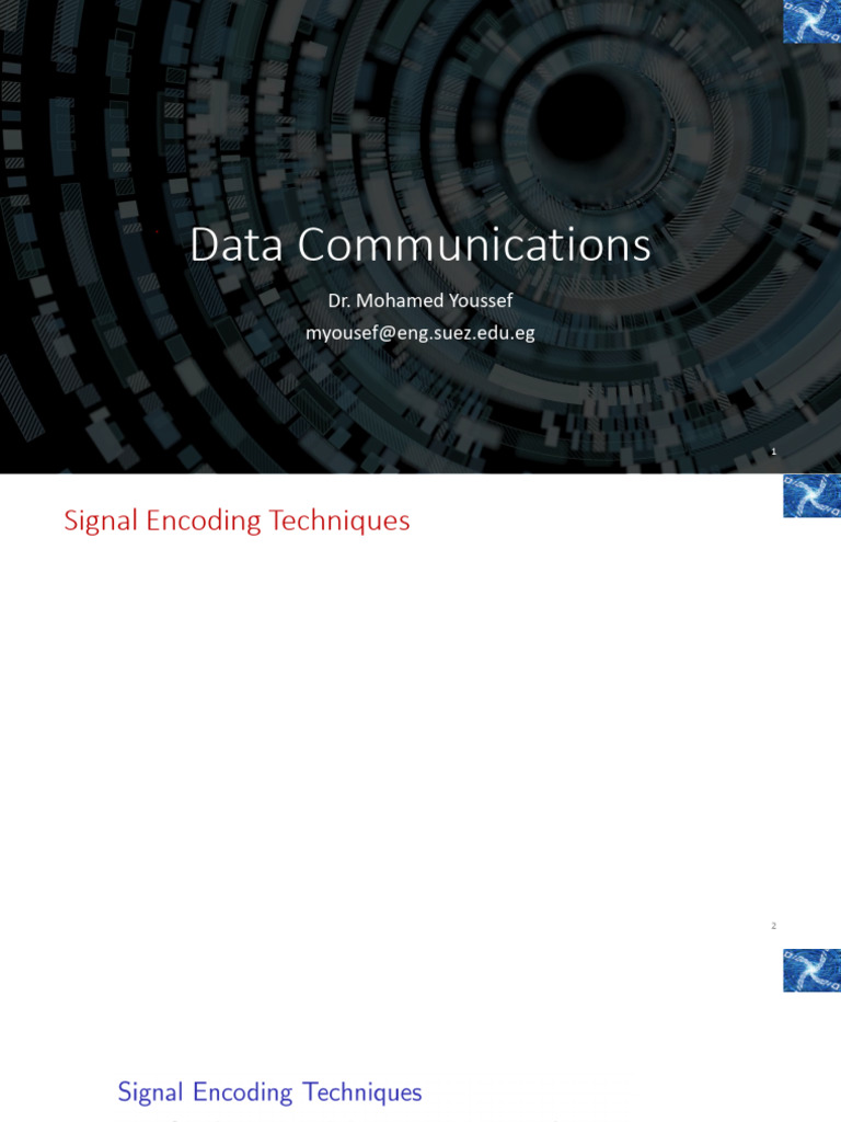03 - Singal Encoding Techniques | PDF