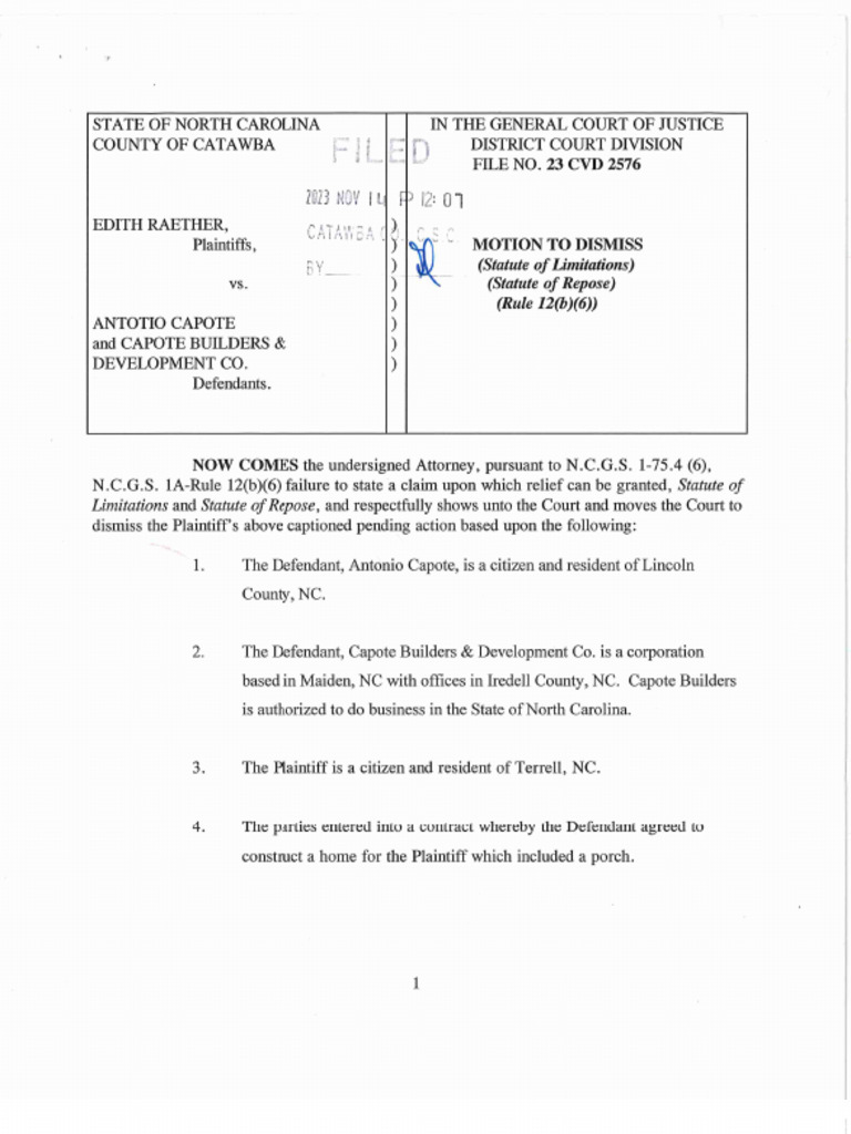 Motion To Dismiss | PDF