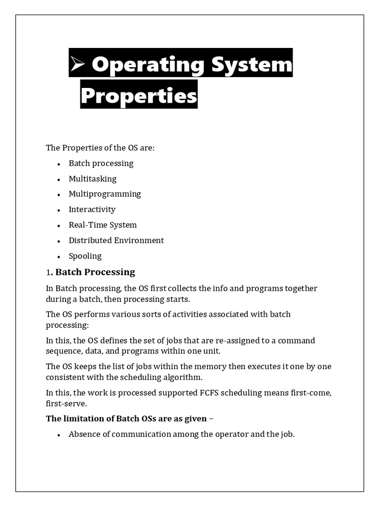 8._Windows-10- OS Properties (1) | PDF | Operating System | Central ...
