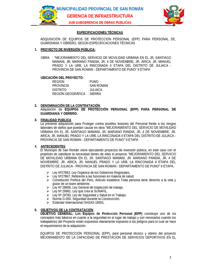 Epp Obrero 2023 | PDF | Guante