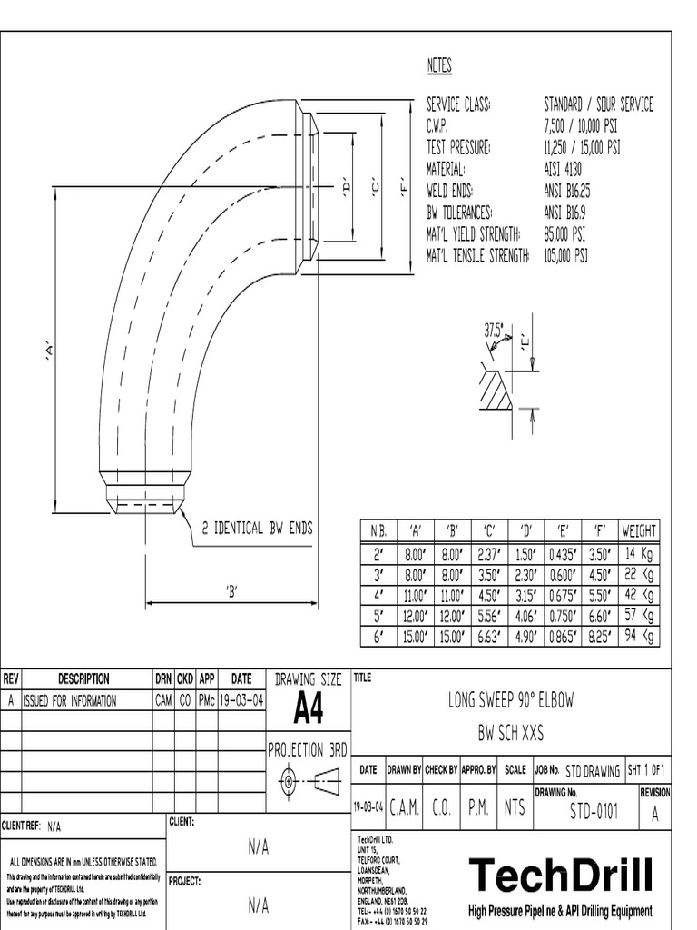 c90 Long Sweep | PDF