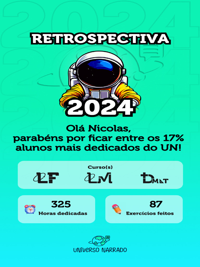 Retroscpectiva Universo Narrado | PDF