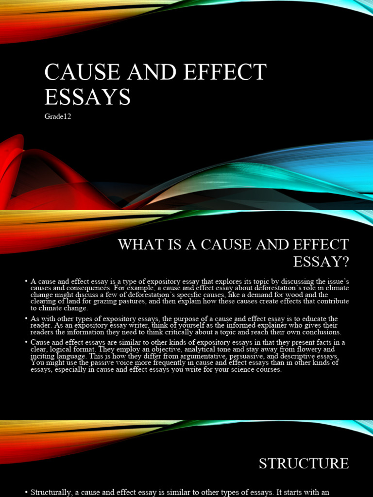 Cause and Effect Essays G12.PDF | PDF | Essays