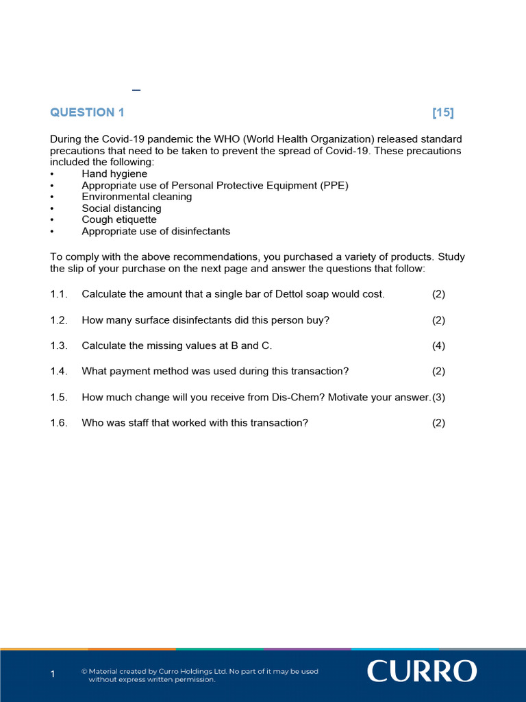 GR 12 - Break Even Analysis and Exchange Rates - Worksheet | PDF ...