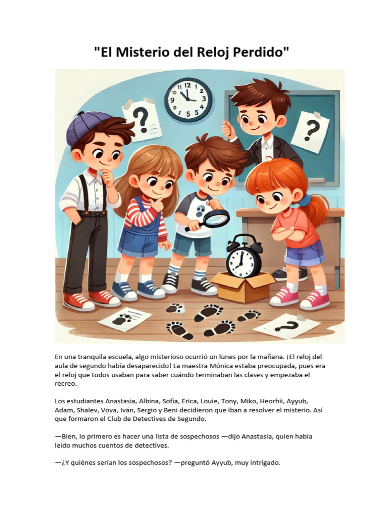 El Misterio del Reloj Perdido | PDF