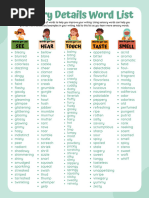 Smell Adjectives List for Writers | PDF | Odor | Perfume