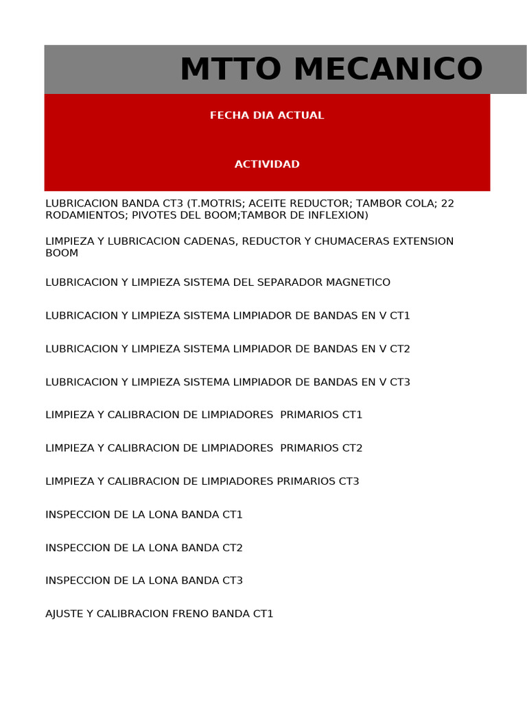 Mtto Mecanico | PDF