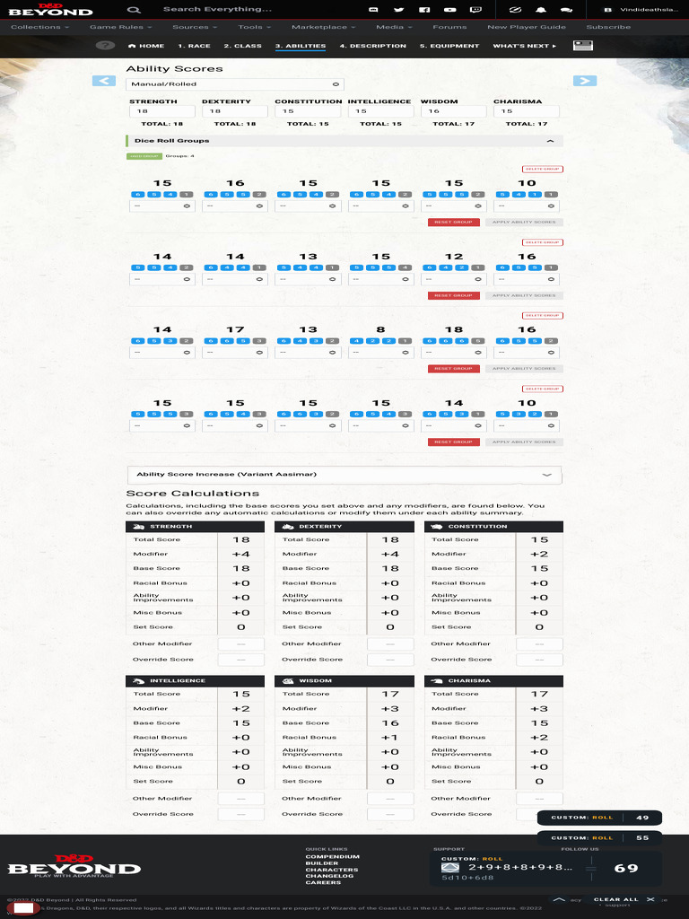 Character Builder - D&D Beyond | PDF | Dungeons & Dragons | Gaming
