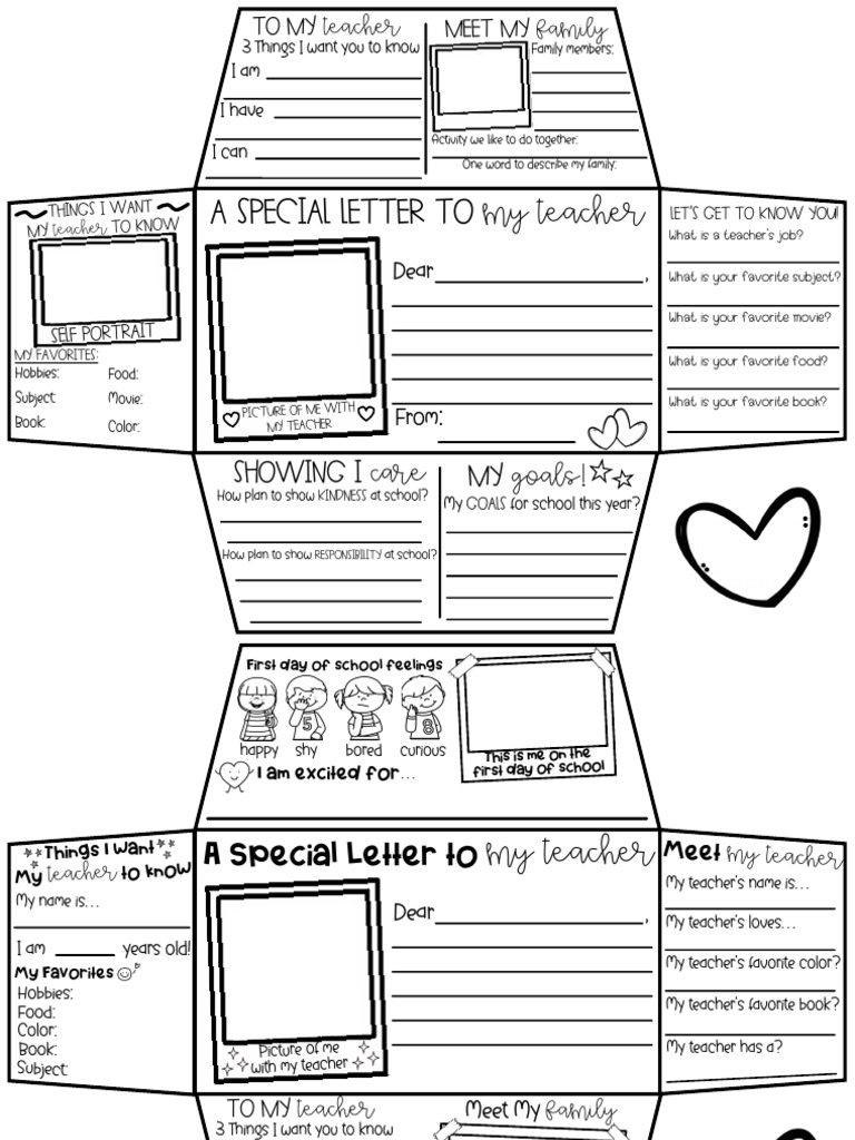 First Day Letter to My Teacher | PDF