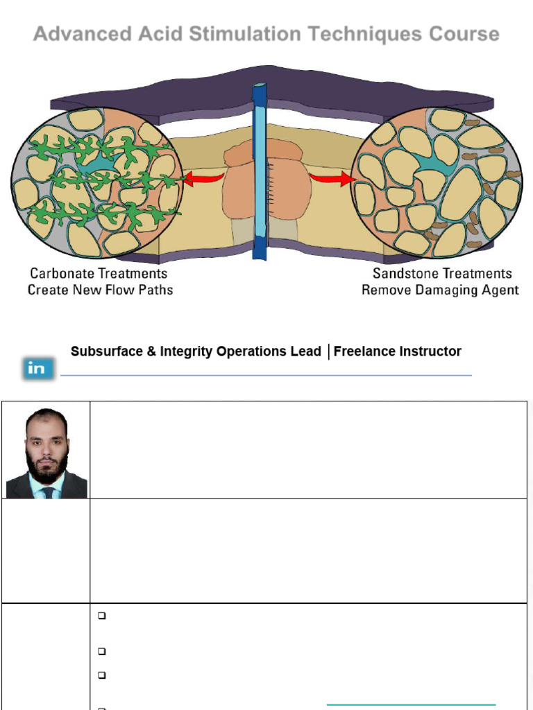 Advanced Acid Stimulation Techniques Course Summary | PDF | Minerals ...