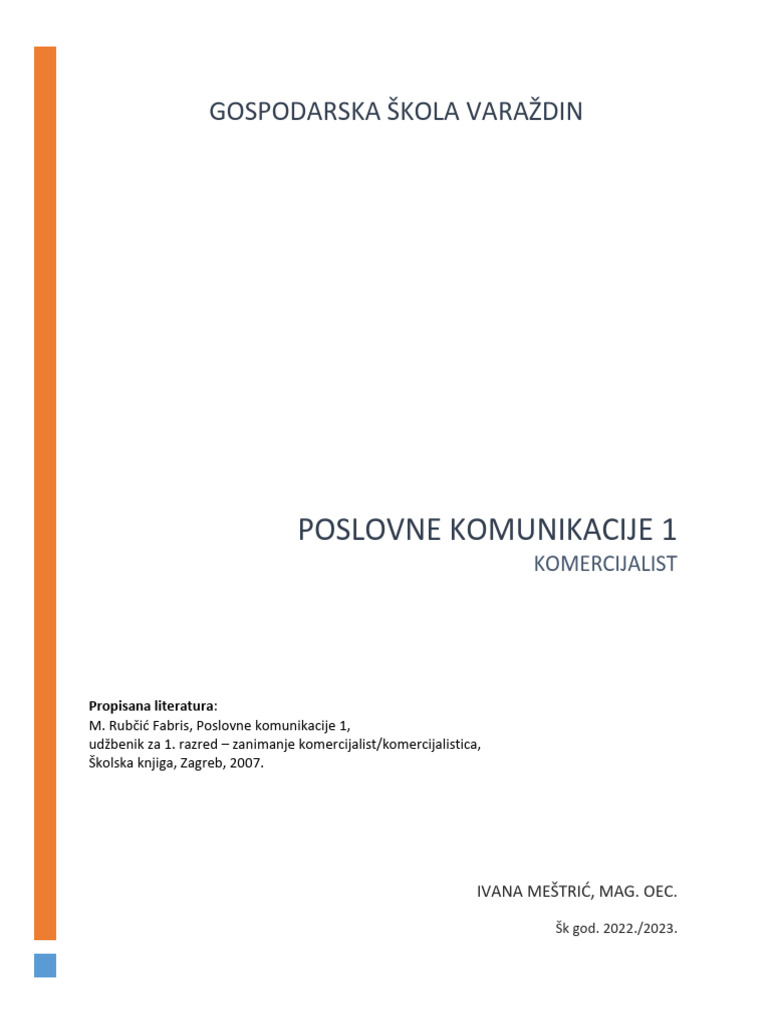 Komercijalist_PK_1 | PDF