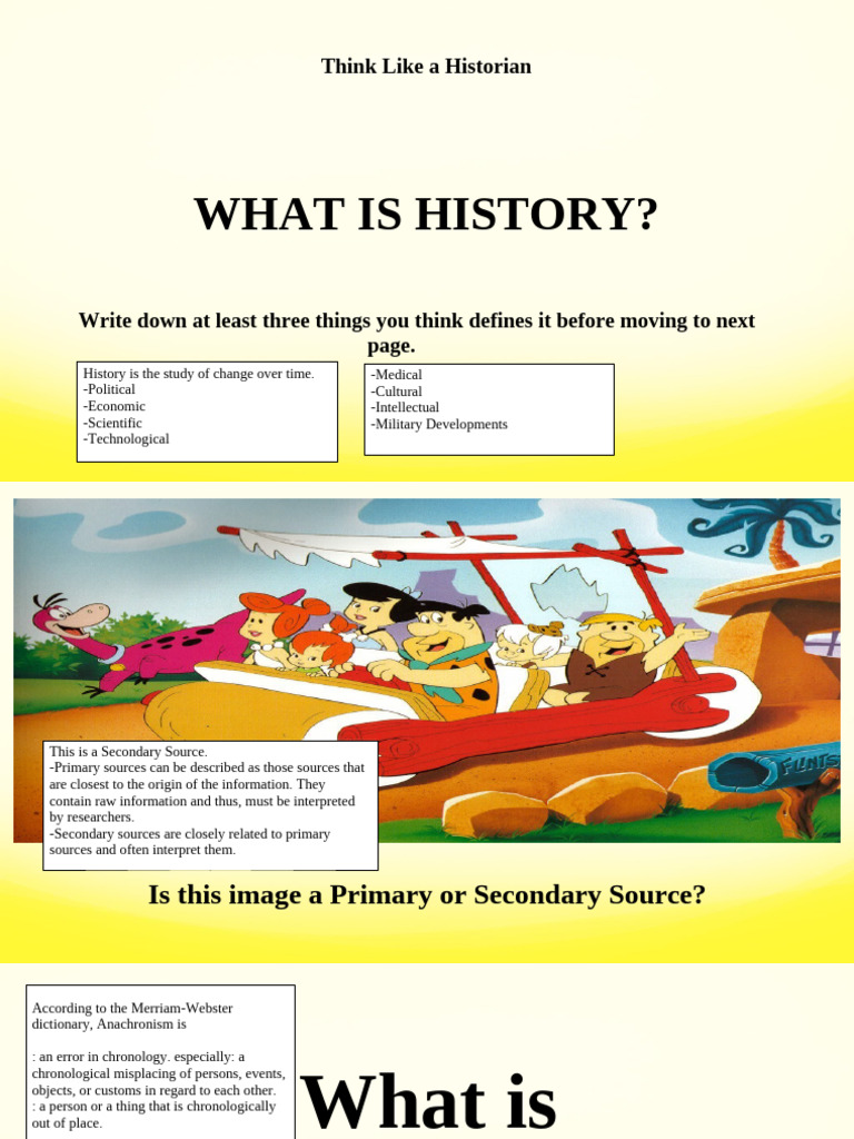 Think Like A Historian Packet | PDF | Historian | Historiography