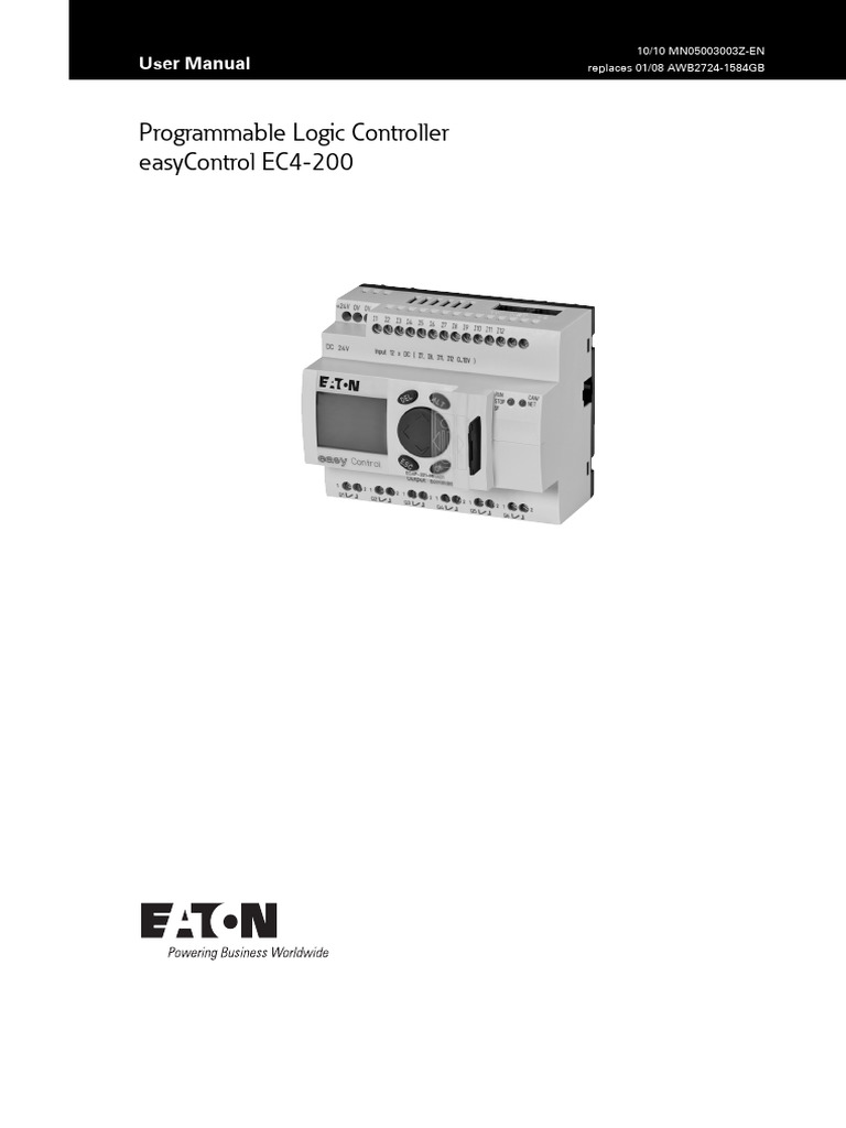 Easycontrol EC4-200 Manual | PDF | Booting | Programmable Logic Controller