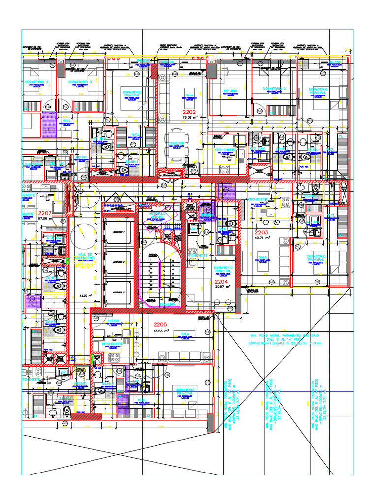 Plano de Arquitectura de Un Multifamiliar | PDF