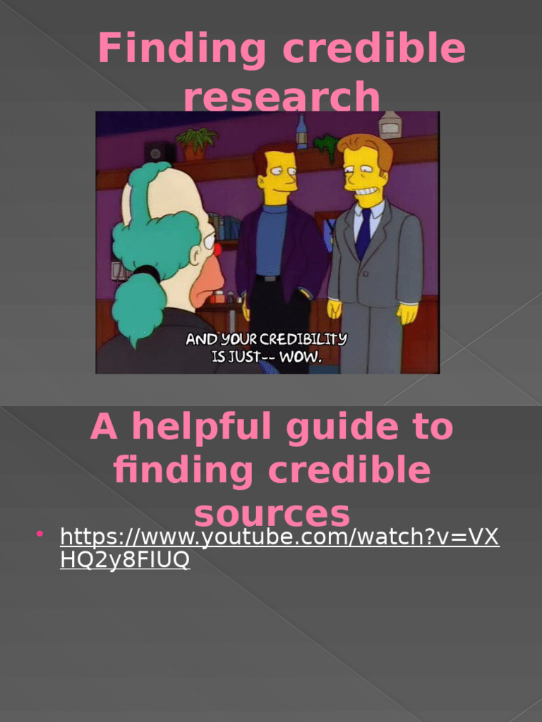 COMM 1140 Finding Credible Sources | PDF