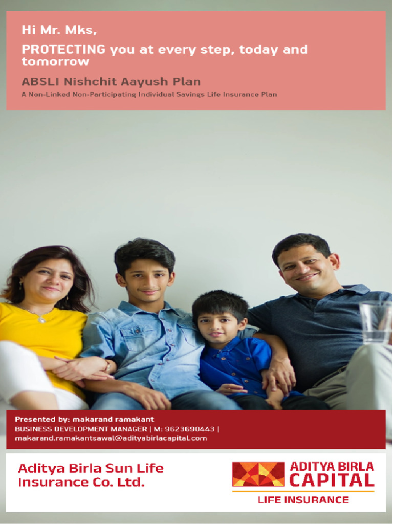 Mks Nishchit Aayush Plan Presentation | PDF