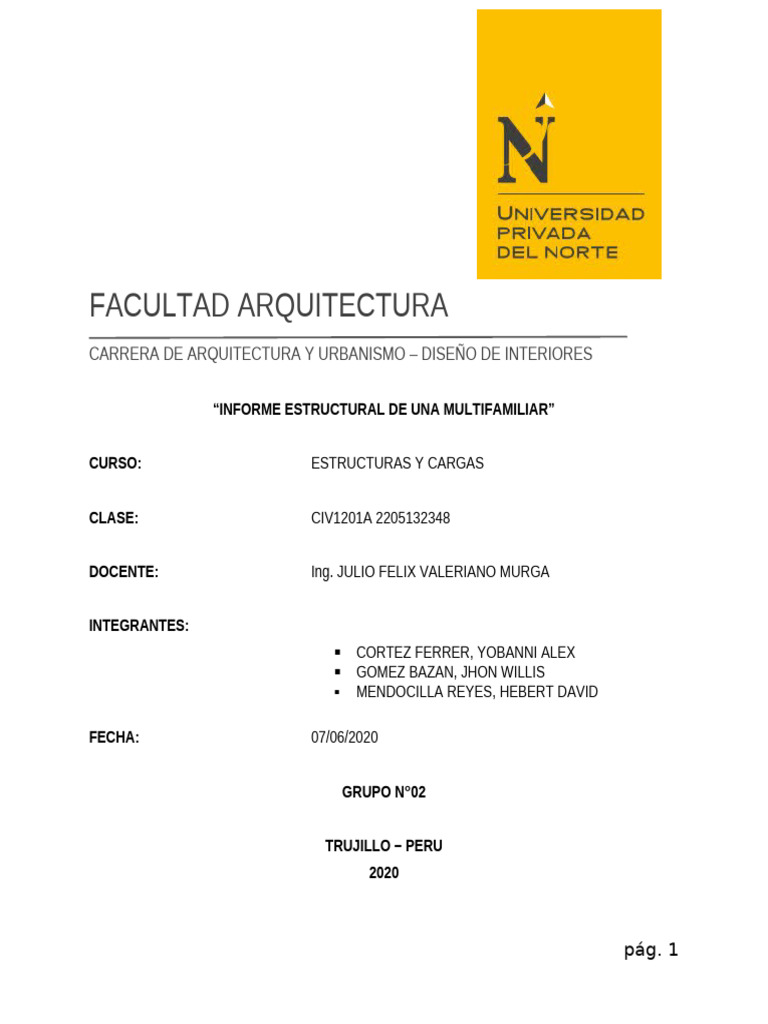 INFORME-ESTRUCTURAL-DE-UNA-VIVIENDA-UNIFAMILIAR | PDF | Fundación (Ingeniería) | Hormigón
