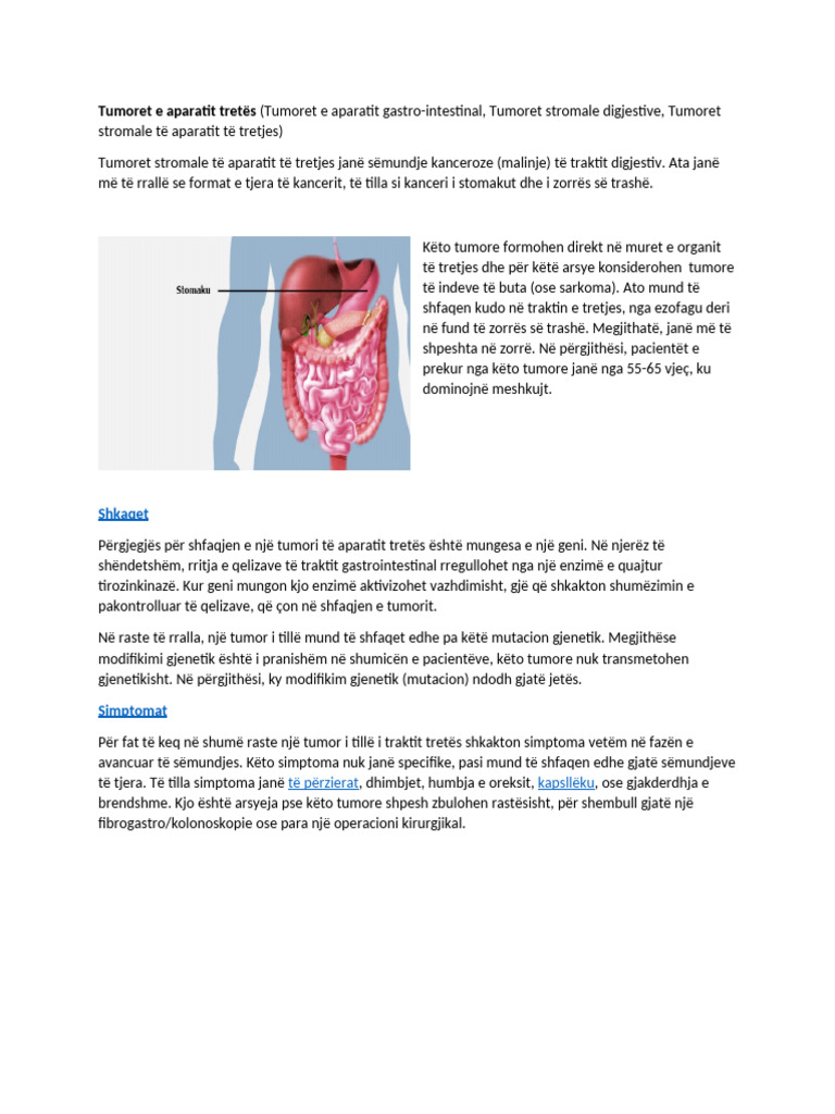 Tumoret e Aparatit Tretës | PDF