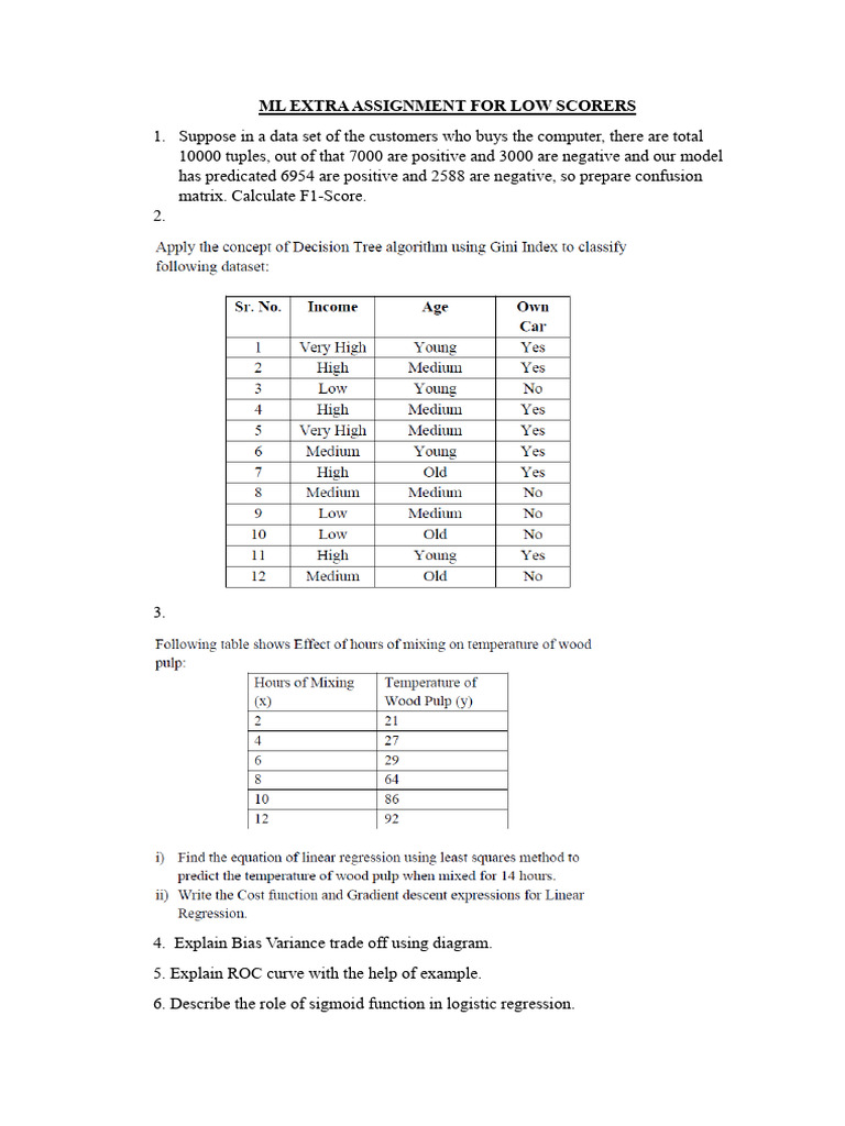 ML Low Scorer Assignment | PDF