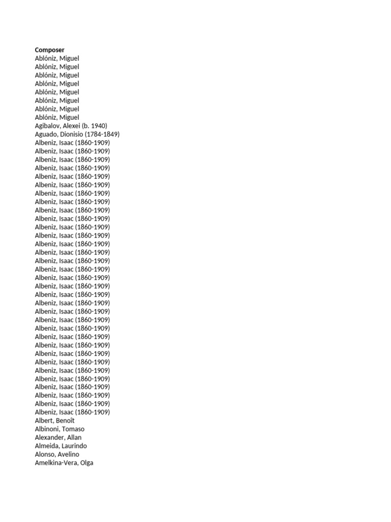 ACG Music Library | PDF | Suite (Music) | Classical Music