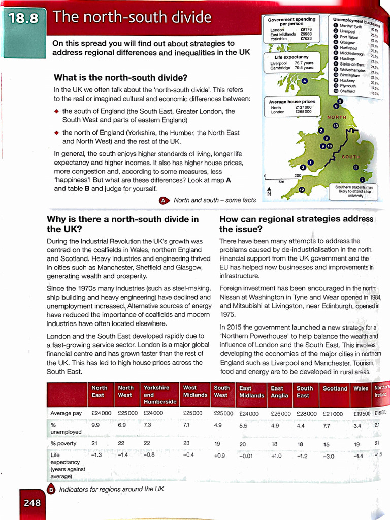 UK North South Divide | PDF | Economies