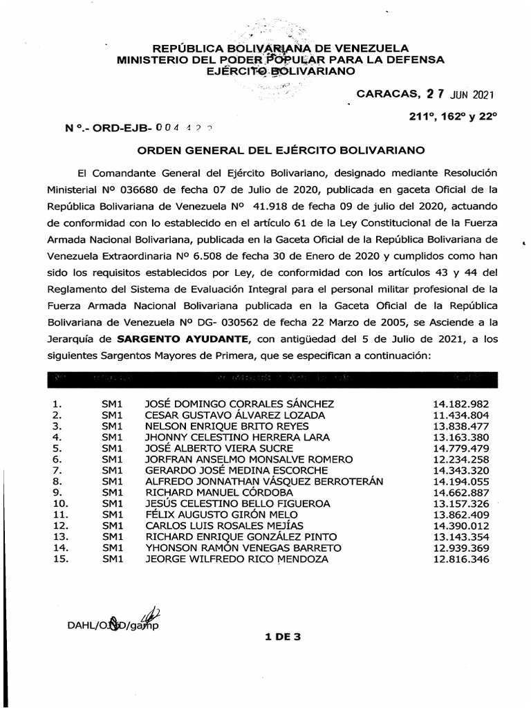 Sargento Ayudante | PDF | América del Sur | Seguridad nacional
