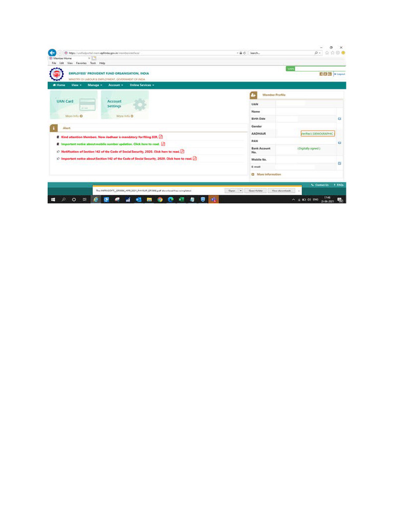 Aadhar Verified Screenshot | PDF