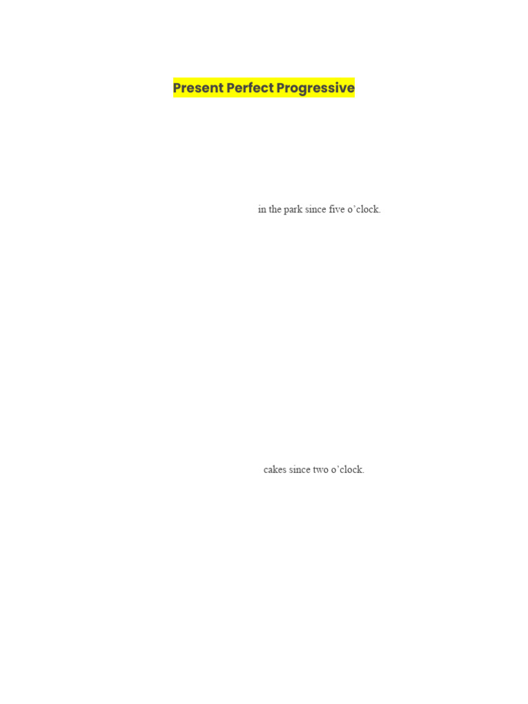 Homework 8-Present Perfect Progressive | PDF