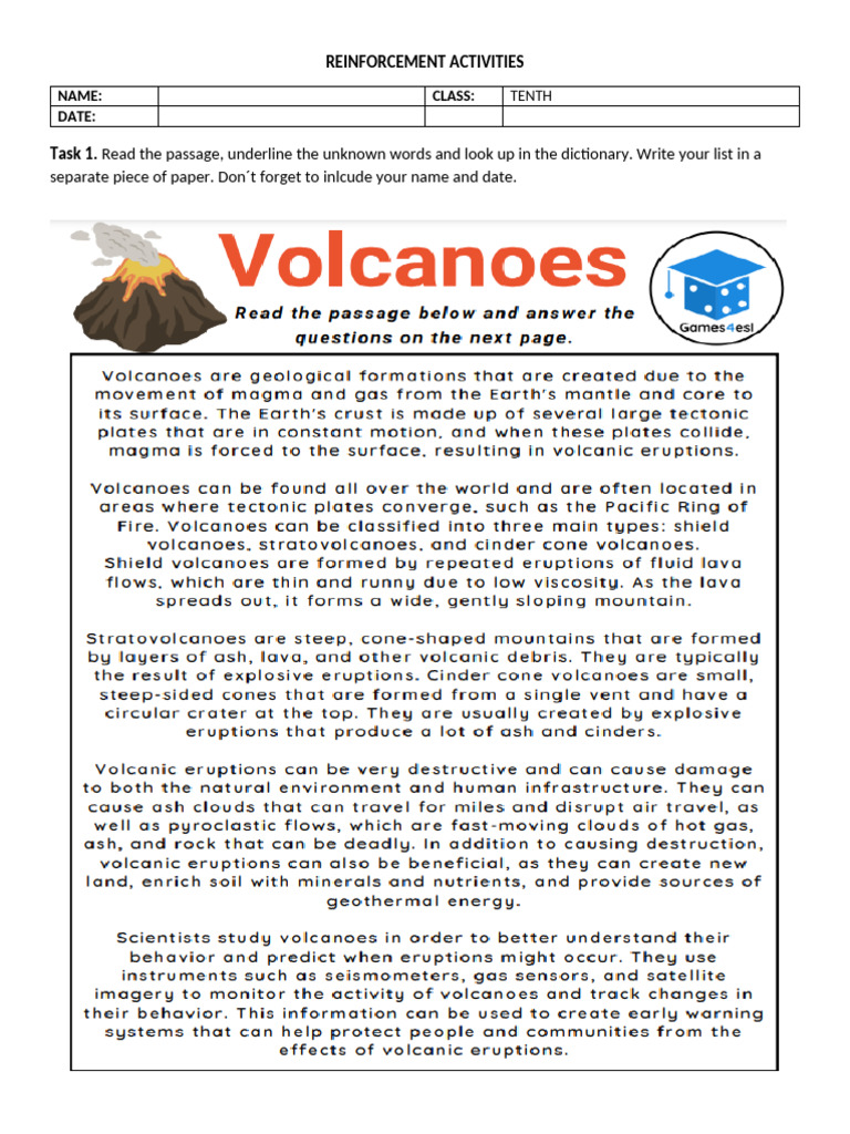 Tenth Reinforcement Activities | PDF