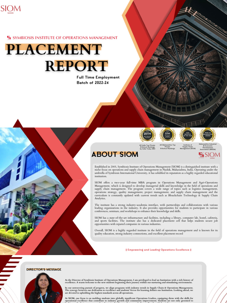 Full Time Placement Report - 22-24 | PDF | Supply Chain Management ...