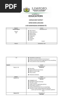 Lesson Plan Sepedi | PDF