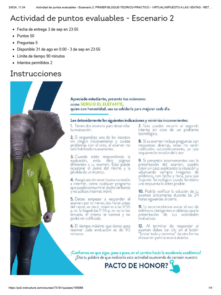 Actividad de Puntos Evaluables - Escenario 2 | PDF | Impuestos | Impuesto al valor agregado