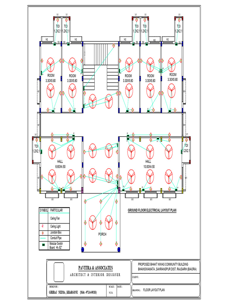 ELECTRICAL PLAN SAMUDAYIK BHAWAN RAJGARH BIAORA - 17-10-23-Model | PDF ...