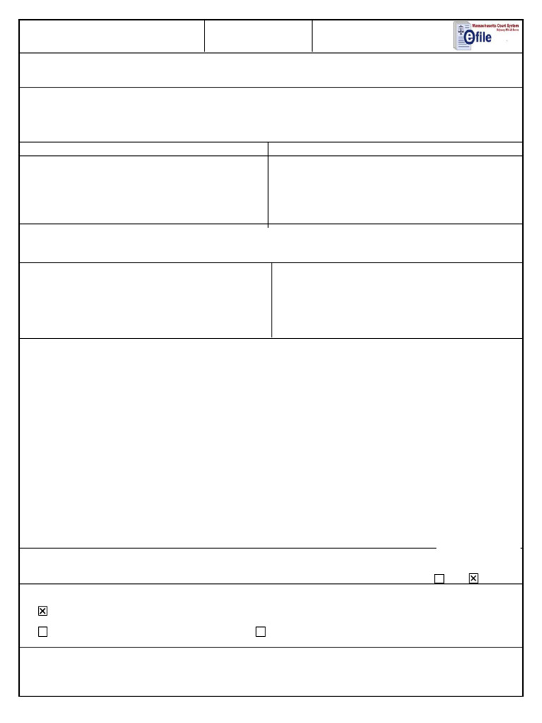 Massachusetts Small Claims Filing Form | PDF | Lawsuit | Common Law