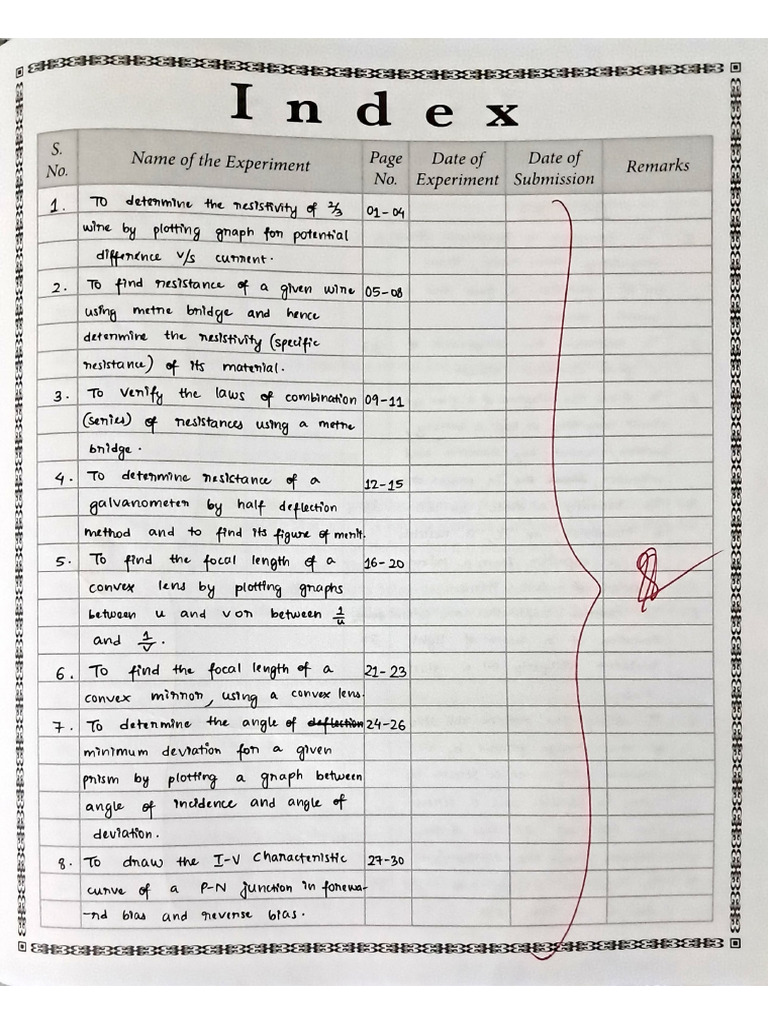 Physics Lab File | PDF