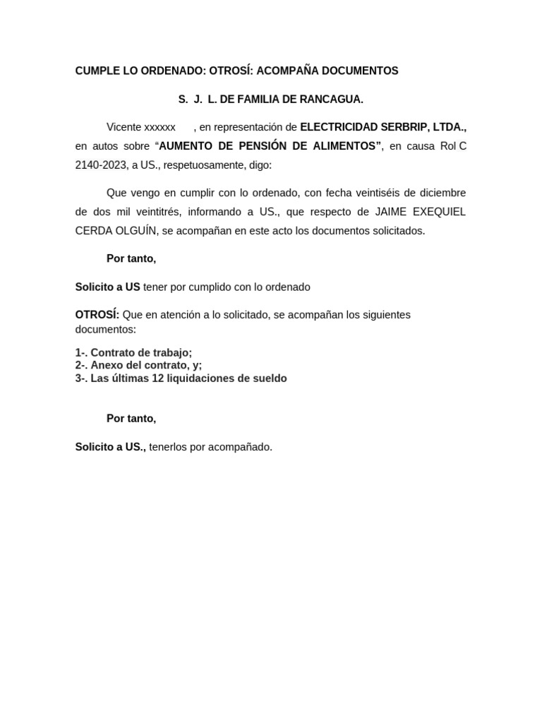 Cumple Lo Ordenado Serbrip | PDF