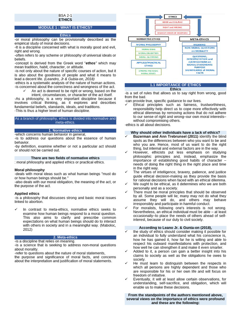 LESSON 1-2 | PDF | Morality | Social Psychology