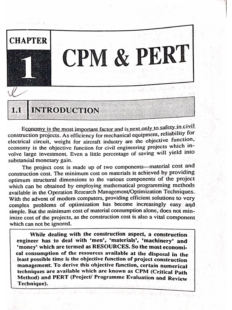 CPM Pert Class | PDF