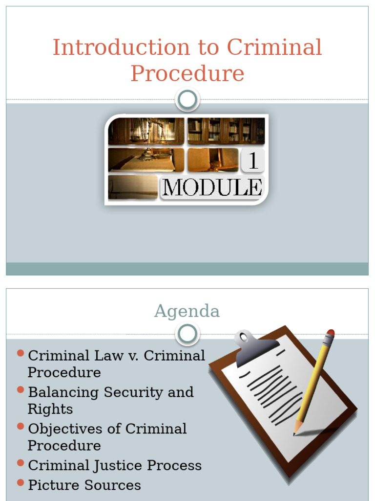 01a - Introduction To Criminal Procedure | PDF
