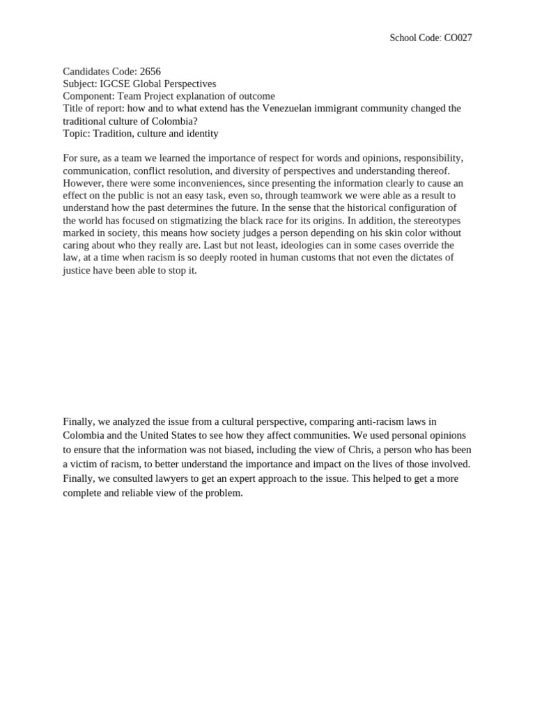 0457 03 Explanation CO027 Sofía Garzón, María Sofía Leguizamo, Camila Garzón, Mariana López | PDF