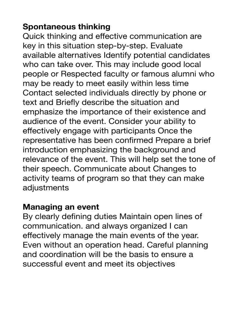 Spontaneous Thinking | PDF