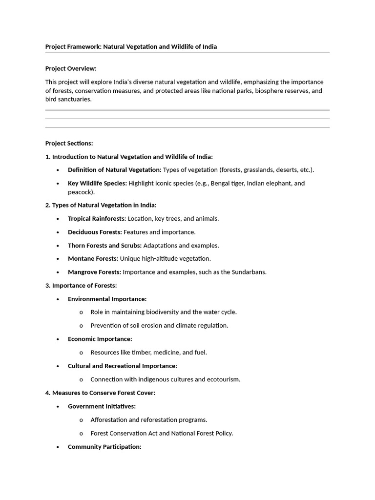 Project Framework AIII's | PDF | Forests | Forest Management