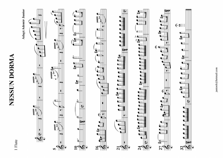 01 - NESSUM DORMA - FLAUTA 01 | PDF