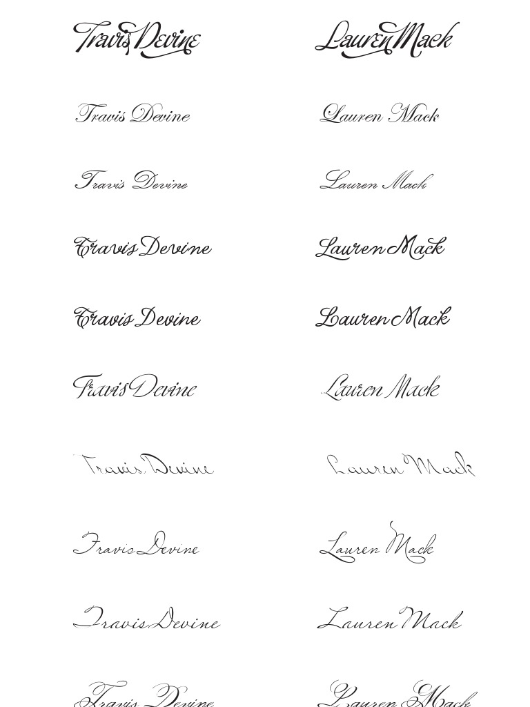 Calligraphy Fonts A to Z Guide | PDF