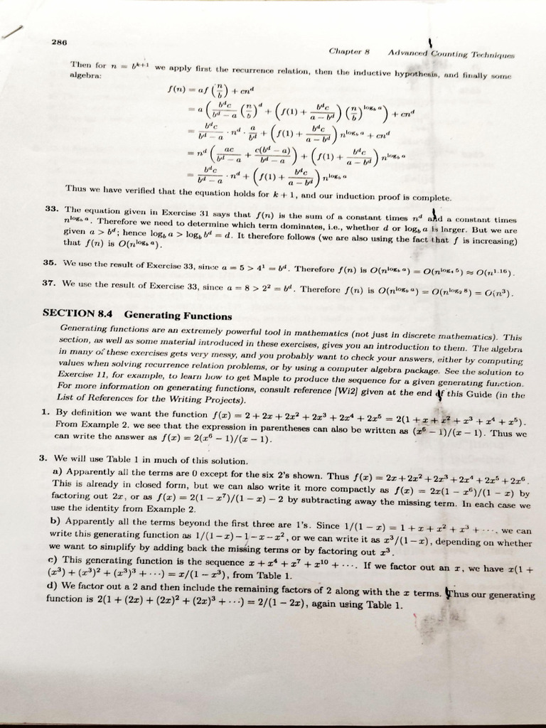 Generating Func | PDF