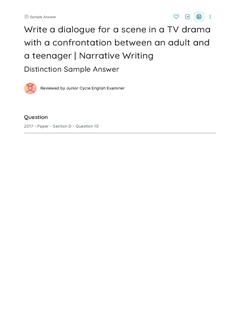 Drama Dialogue Writing Guide | PDF