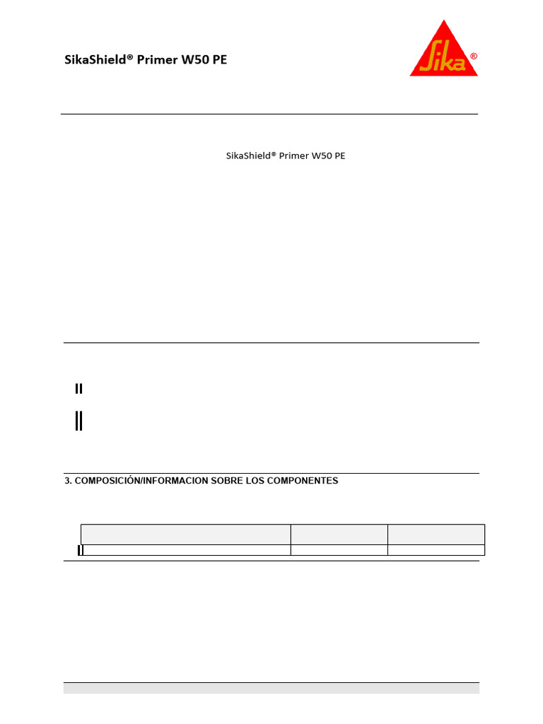 ES - SikaShield Primer W-50 PE | PDF | Entorno natural | Química