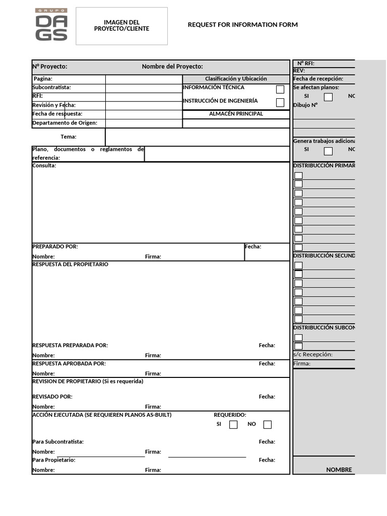 Copia de Formato Rfi | PDF | Informática